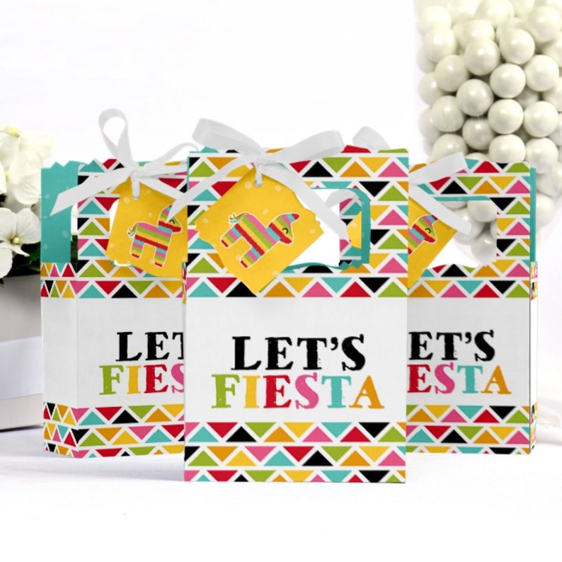 Let's Fiesta Mexican Fiesta Party Favor Boxes Set of - Etsy