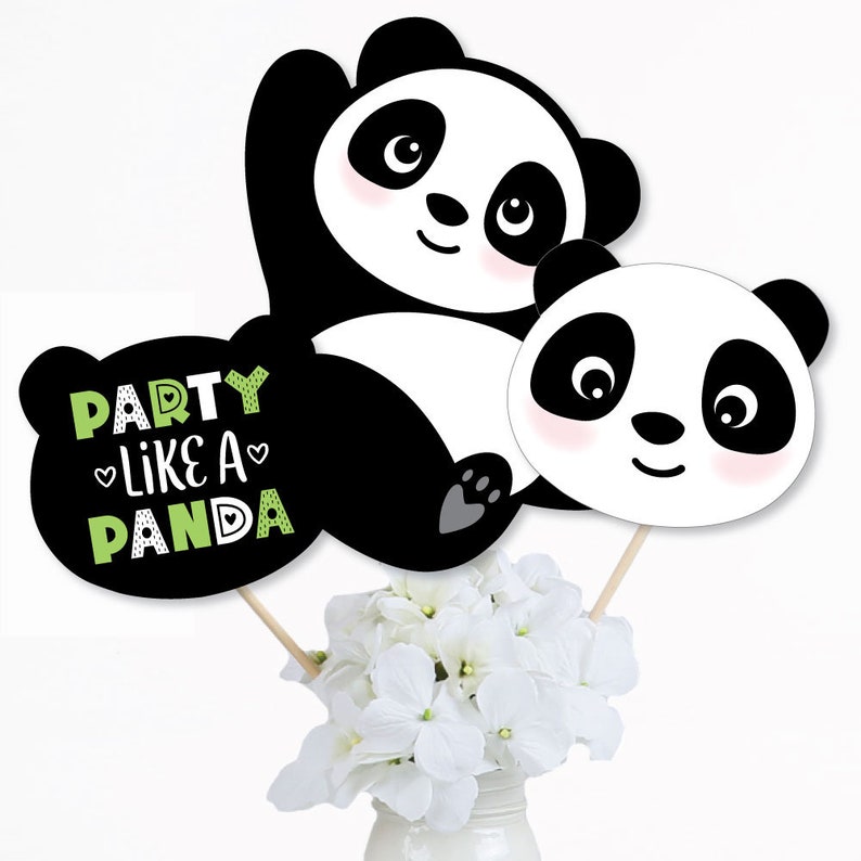 Party Like a Panda Bear - Centerpiece Sticks - Panda Baby Shower Table ...