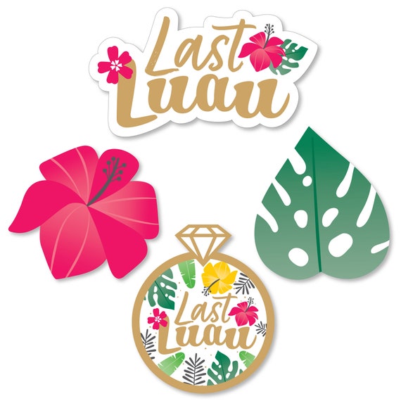 Last Luau - DIY Shaped Tropical Bachelorette Party and Bridal Shower ...