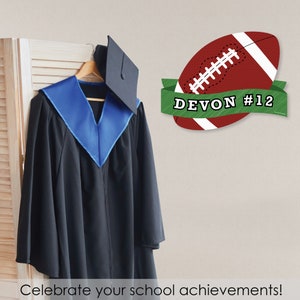 Football School Spirit Personalized Senior Night or Graduation Party ...
