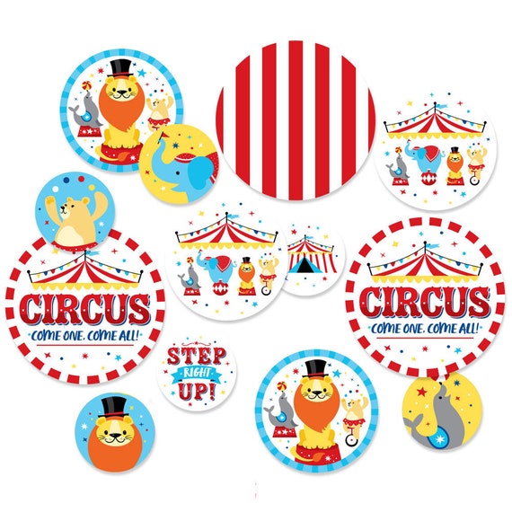 Carnival - Step Right Up Circus - Carnival Themed Giant Circle Confetti ...
