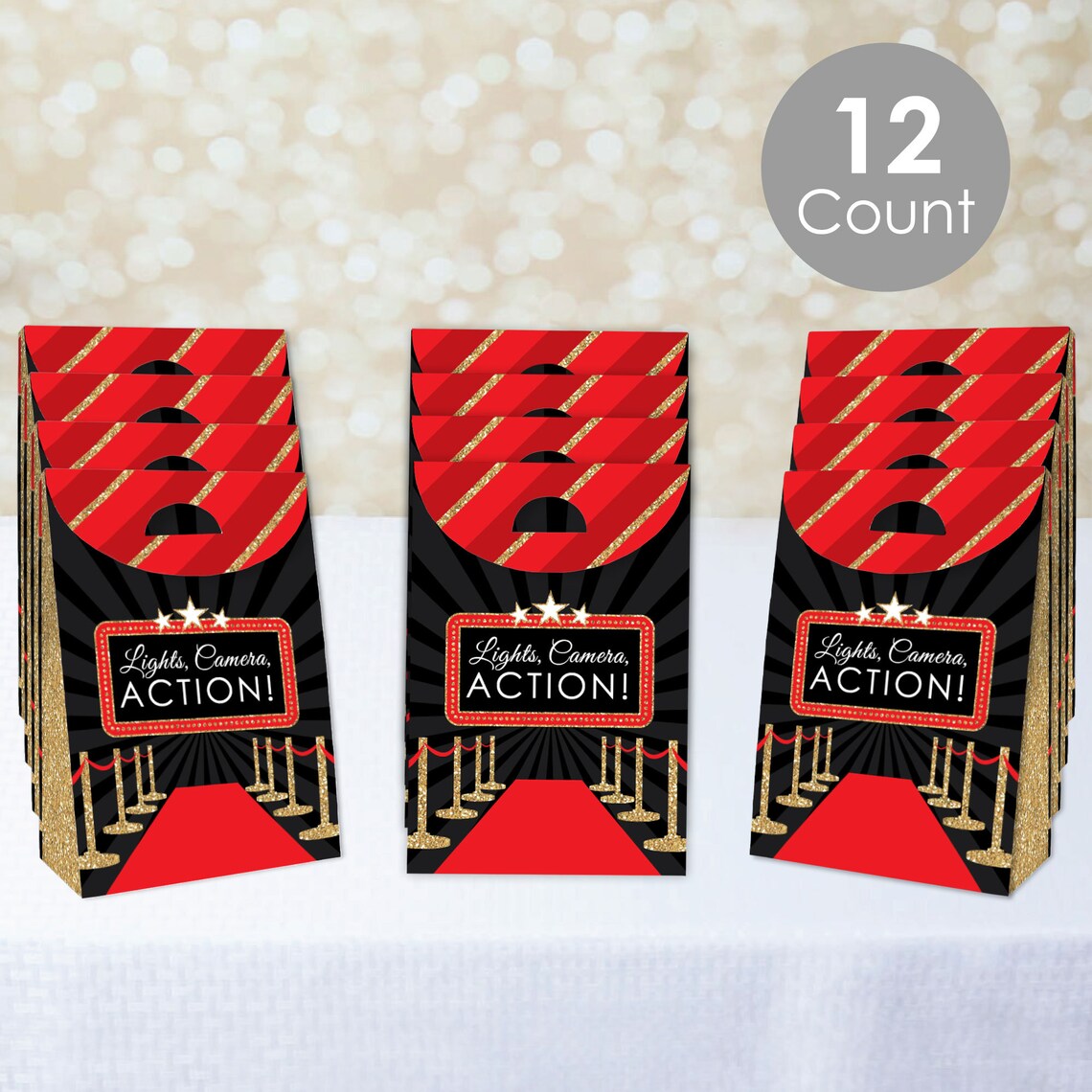 Red Carpet Hollywood Movie Night Gift Favor Bags Party - Etsy