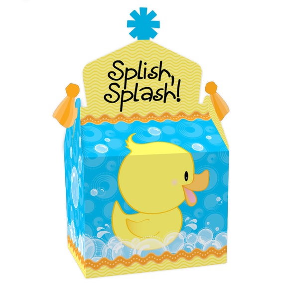 Ducky Duck - Treat Box Party Favors - Baby Shower or Birthday Party ...