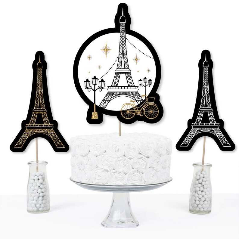 Stars Over Paris Parisian Themed Party Centerpiece Sticks | Etsy