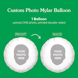 Personalized Fun Face Photo Balloons, Birthday, Anniversary, Baby ...