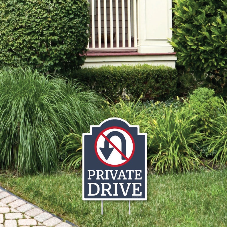 Private Drive Outdoor Lawn Sign Driveway Yard Sign 1 - Etsy
