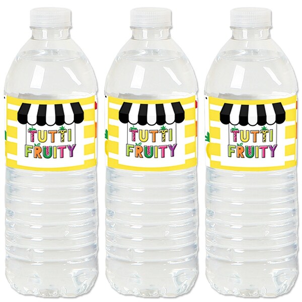 Tutti Frutti Water Bottle Labels - Etsy