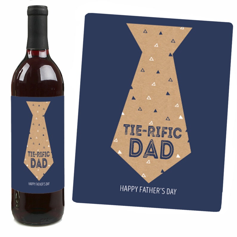 My Dad is Rad Father's Day Wine Bottle Label Stickers | Etsy