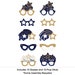 Starry Skies Glasses - Paper Card Stock Gold Celestial Party Photo ...