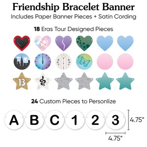 Custom in My Party Era Banner, Eras Party Decorations, Large Friendship ...