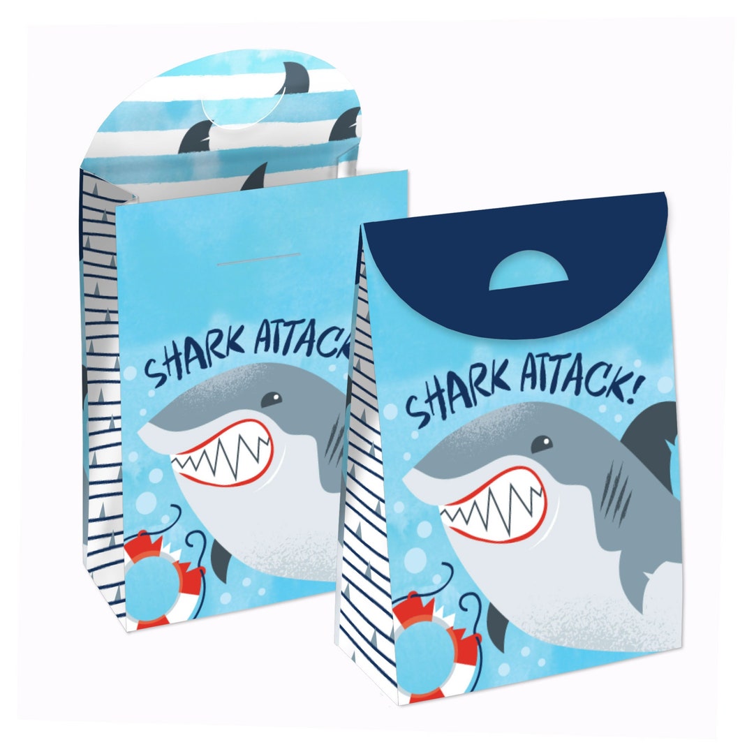 Shark Zone - Jawsome Shark Party or Birthday Gift Favor Box - Party ...