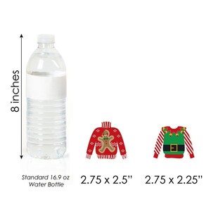 Ugly Sweater - Dessert Cupcake Toppers - Holiday and Christmas Party ...