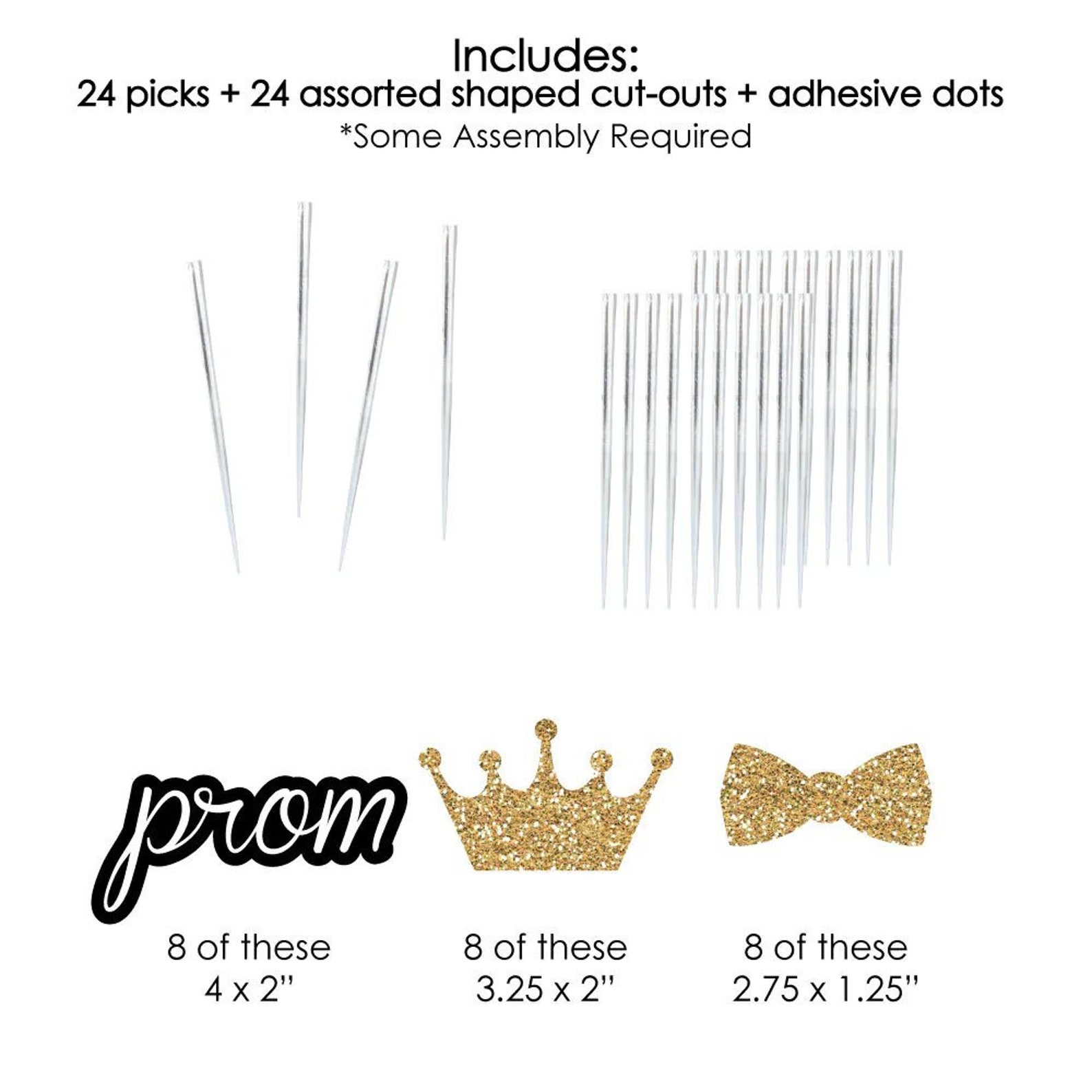 Prom Dessert Cupcake Toppers Prom Night Party Clear Treat - Etsy