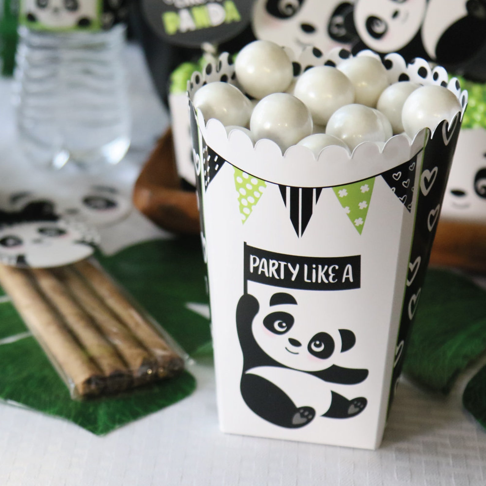 Party Like a Panda Bear - Baby Shower or Birthday Party Favor Popcorn ...