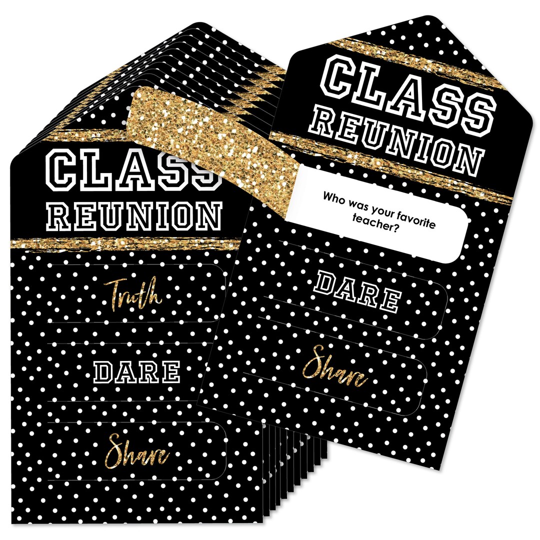 Reunited - School Class Reunion Party Game Pickle Cards - Truth, Dare ...