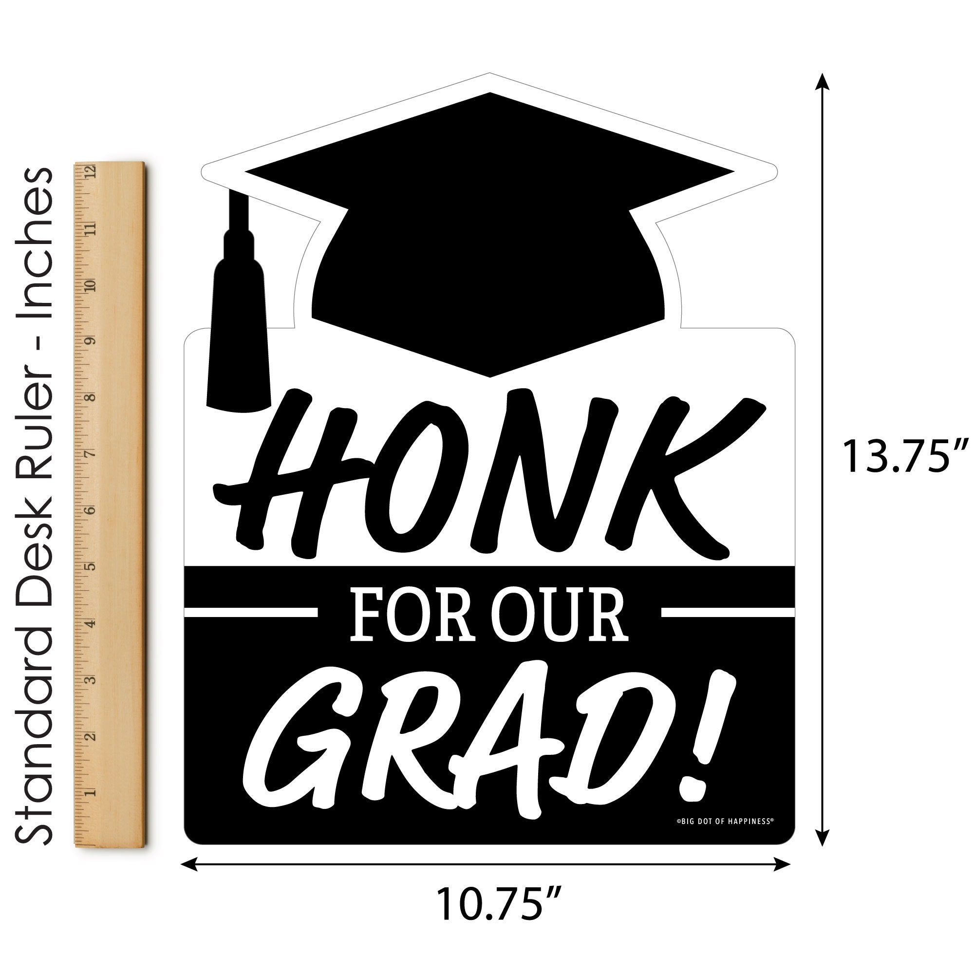 Honk for Our Graduate - Outdoor Lawn Sign - Graduation Party Yard Sign ...
