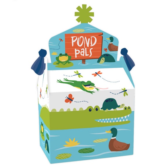 Pond Pals - Treat Box Party Favors - Frog, Alligator, Turtle and Duck ...