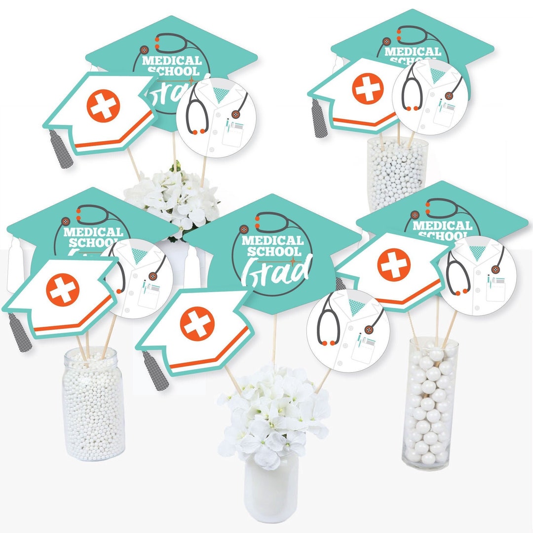 Medical School Grad Doctor Graduation Party Centerpiece - Etsy