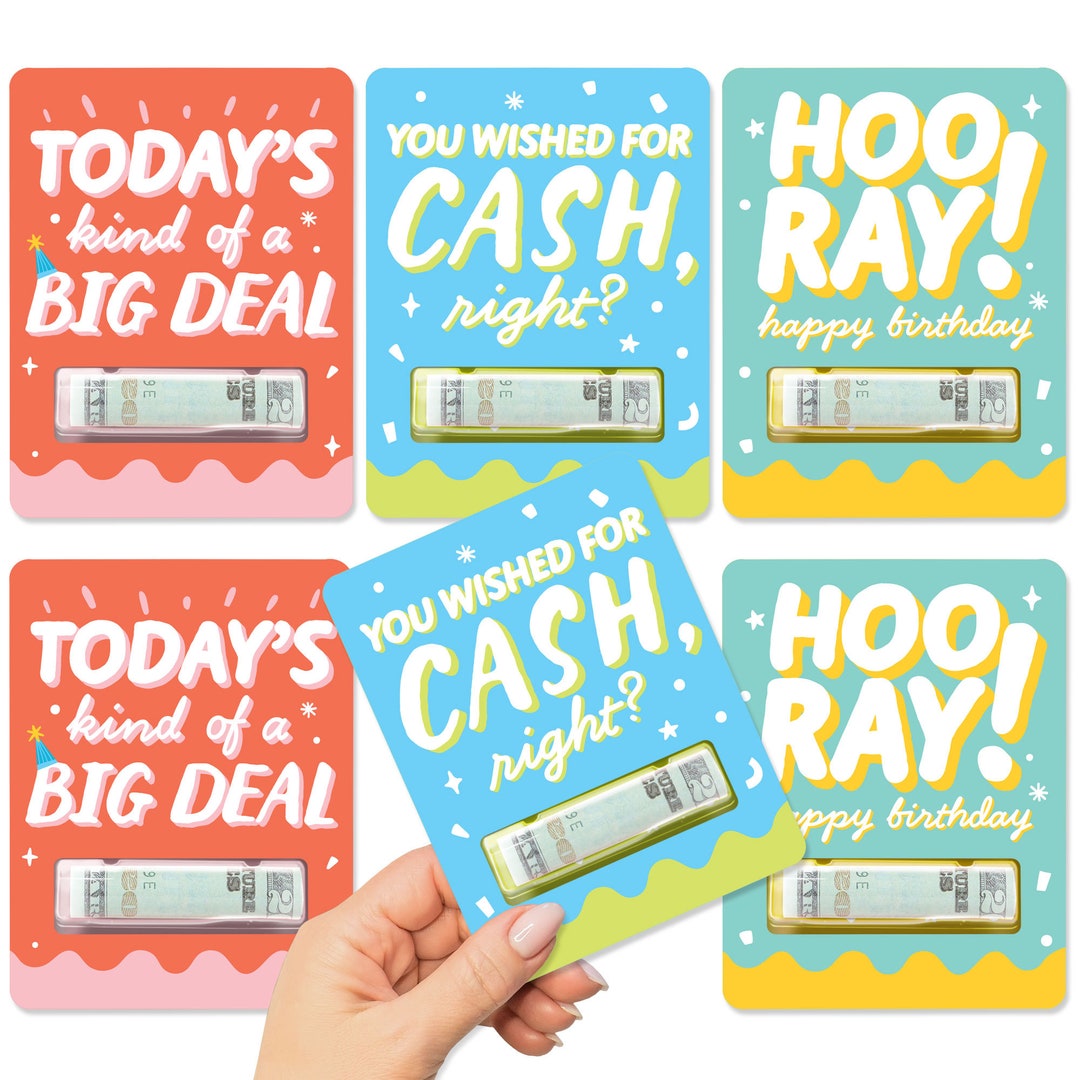 Party Time - DIY Assorted Happy Birthday Party Cash Holder Gift - Funny ...