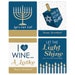 Happy Hanukkah - Holiday Wine Bottle Labels for Chanukah Parties ...