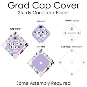 In My Grad Era Graduation Cap Decorations Kit Grad Cap Cover - Etsy