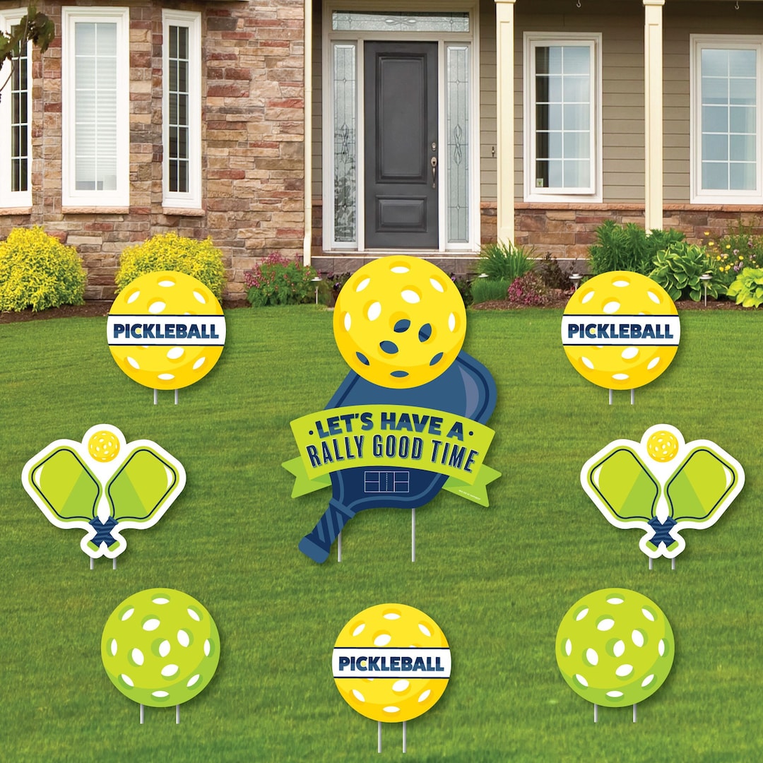 Let’s Rally - Pickleball - Yard Sign and Outdoor Lawn Decorations ...
