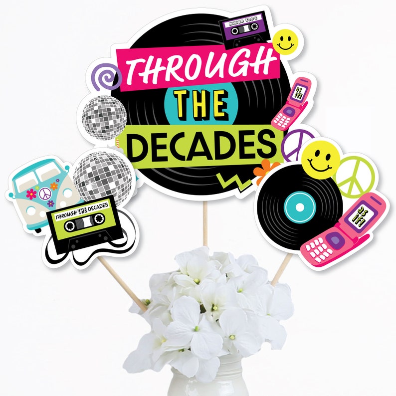 Through the Decades 50s 60s 70s 80s and 90s Party - Etsy
