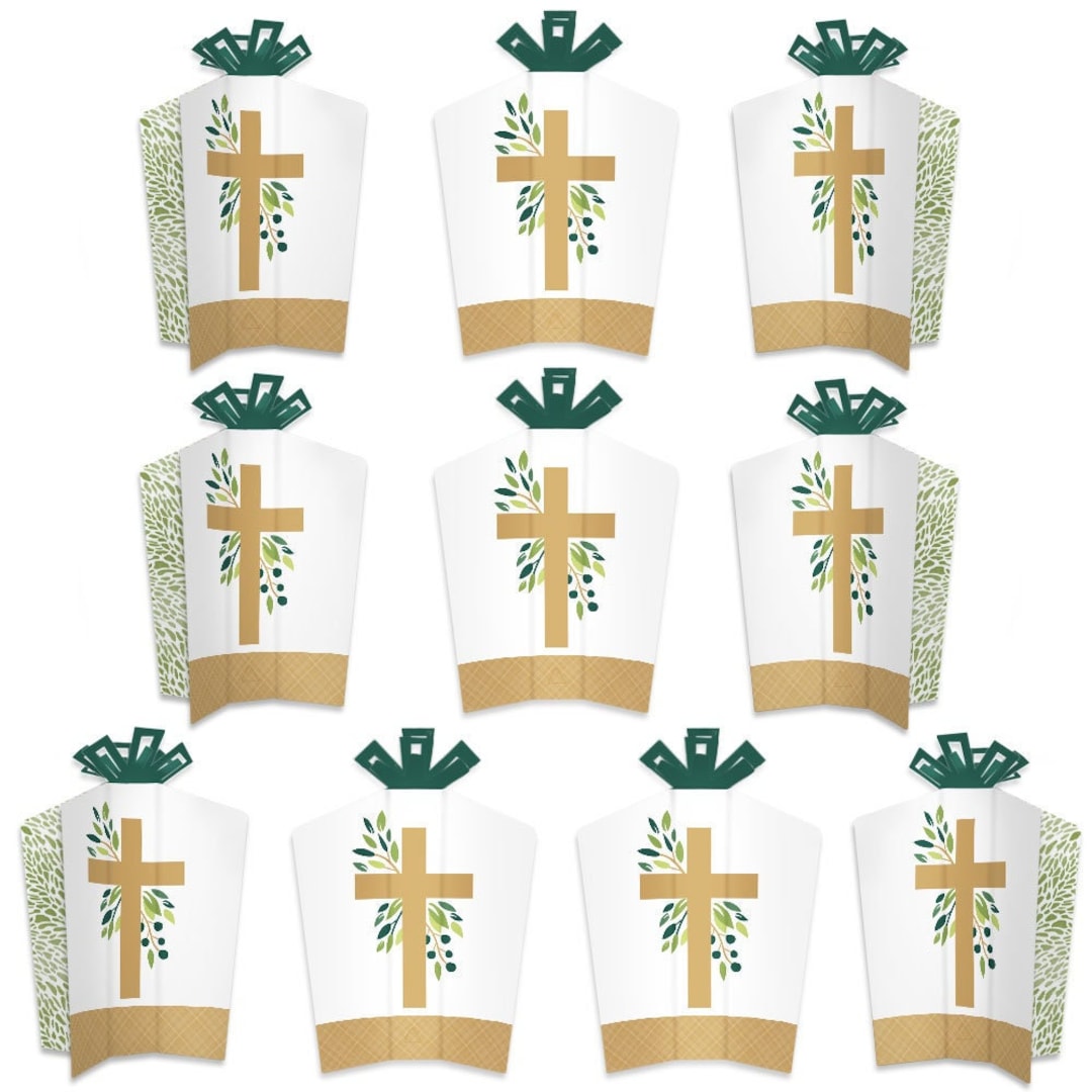 Elegant Cross - Table Decorations - Religious Party Fold and Flare ...
