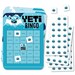 Yeti to Party - Bingo Cards and Markers - Abominable Snowman Party or ...