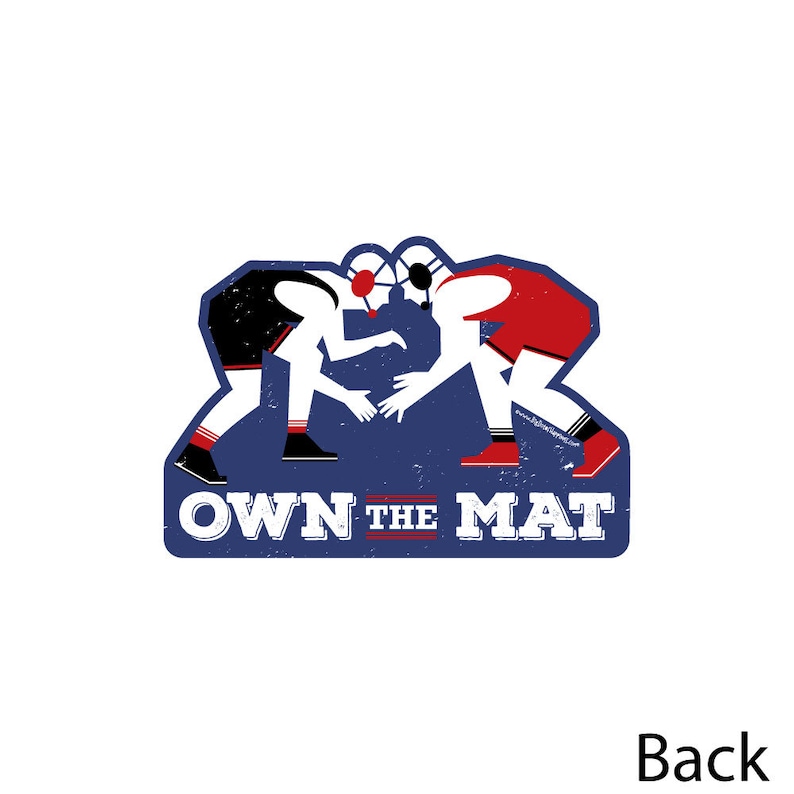 Own the Mat Wrestling DIY Decorations Party Essentials - Etsy