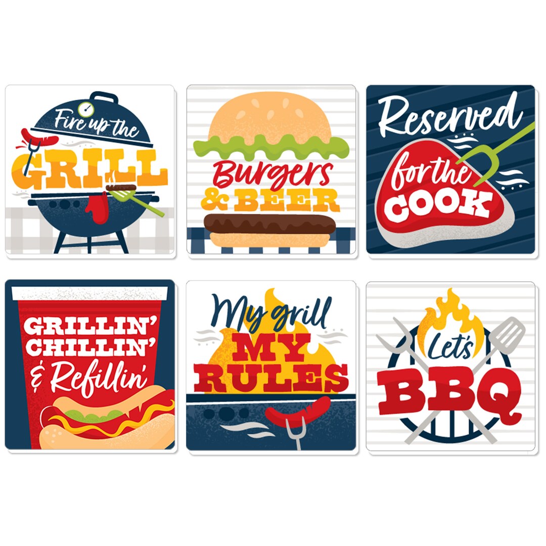 Fire up the Grill - Funny Summer BBQ Picnic Party Decorations - Drink ...