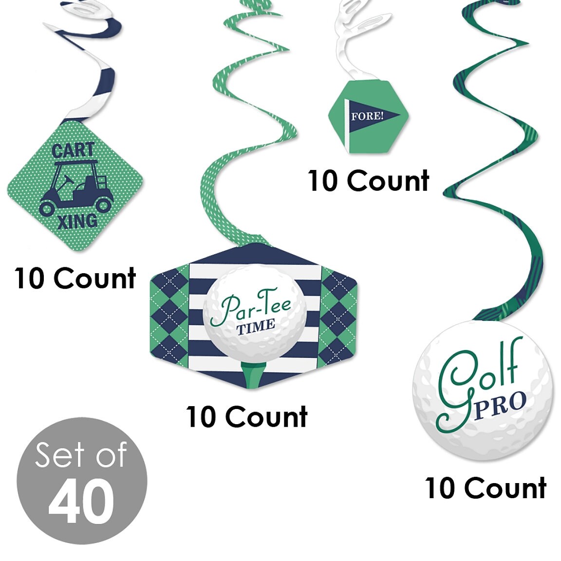 Par-tee Time Golf Party Hanging Decorations Hanging Party | Etsy