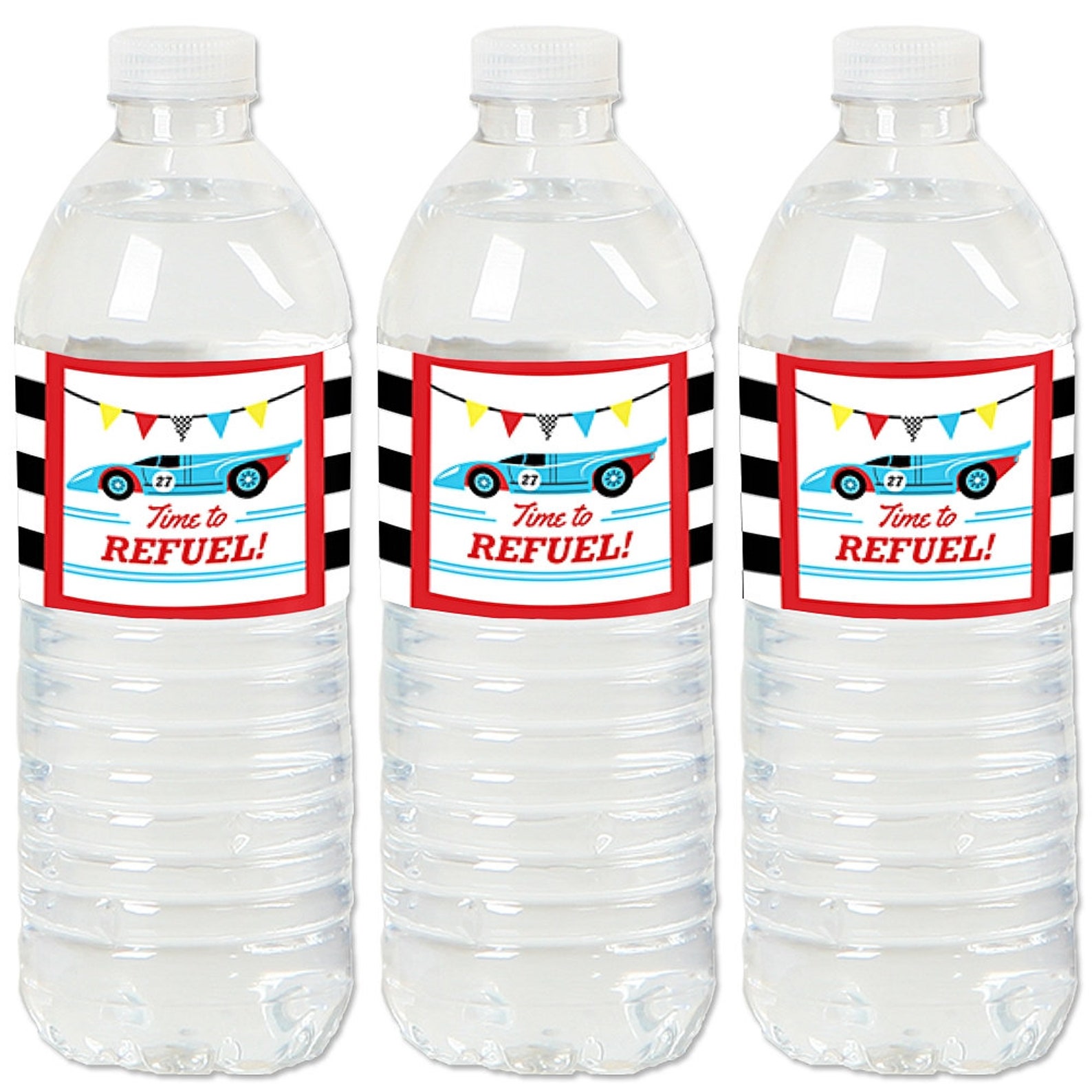 Let's Go Racing Racecar Water Bottle Labels - Etsy