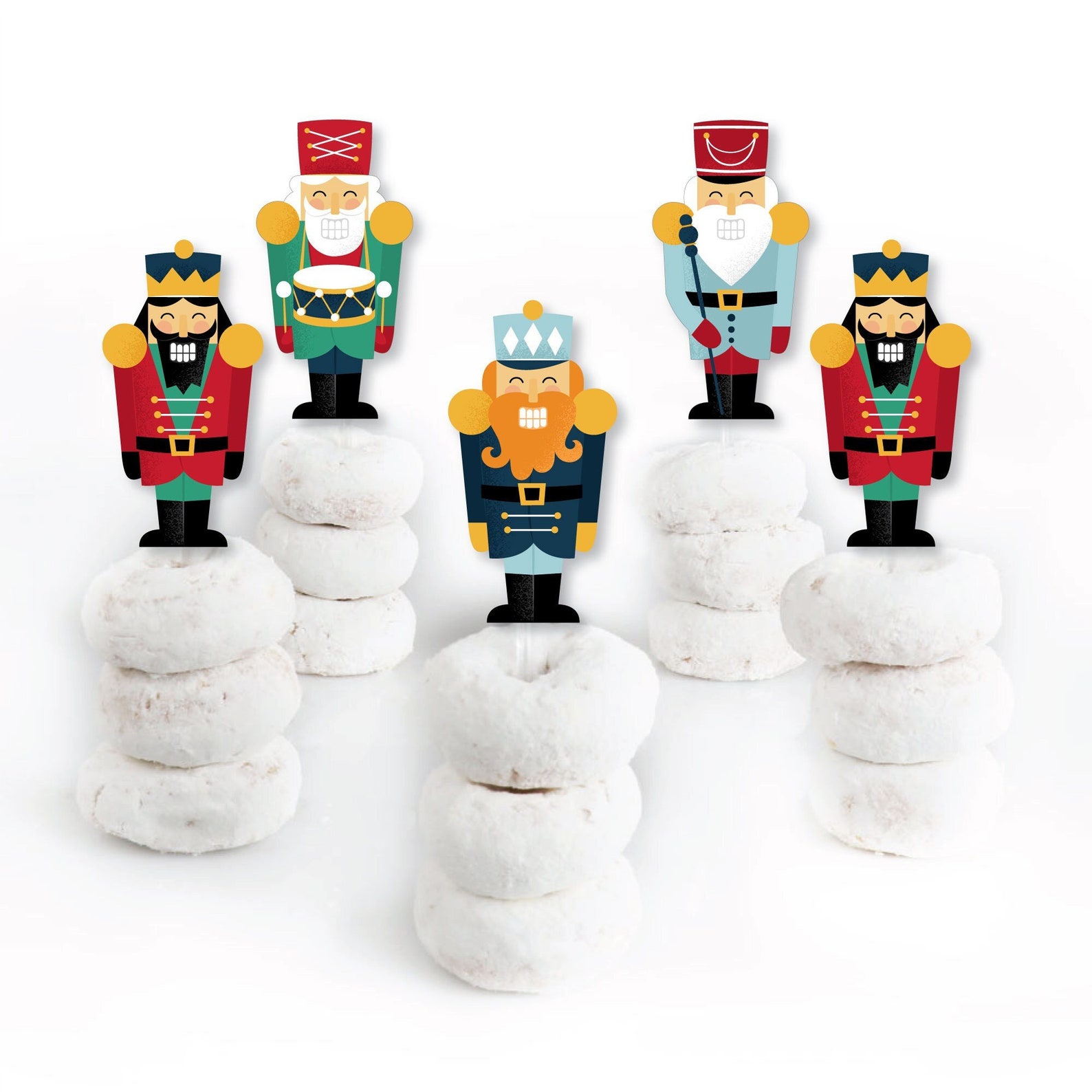 Christmas Nutcracker Dessert Cupcake Toppers Holiday Party - Etsy