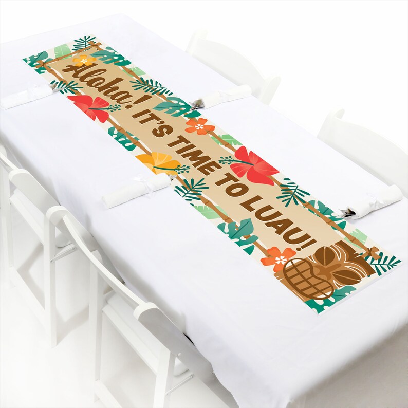 Tropical Luau Hawaiian Beach Party Decorations Party Banner - Etsy