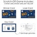 Blast off to Outer Space Scratch off Game Rocket Ship Baby Shower or ...