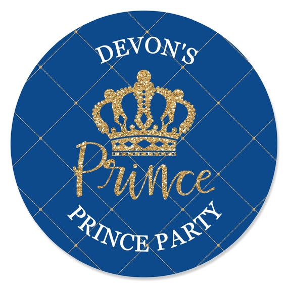 Personalized Royal Prince Charming - Custom Baby Shower or Birthday ...