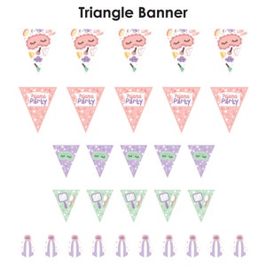 Pajama Slumber Party - DIY Girls Sleepover Birthday Party Pennant ...