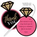 Girls Night Out Shaped Thank You Cards Bachelorette Party Thank You ...