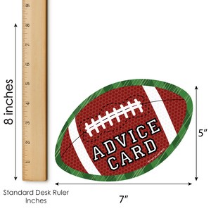 End Zone - Football - Wish Card Baby Shower Activities - Shaped Advice ...