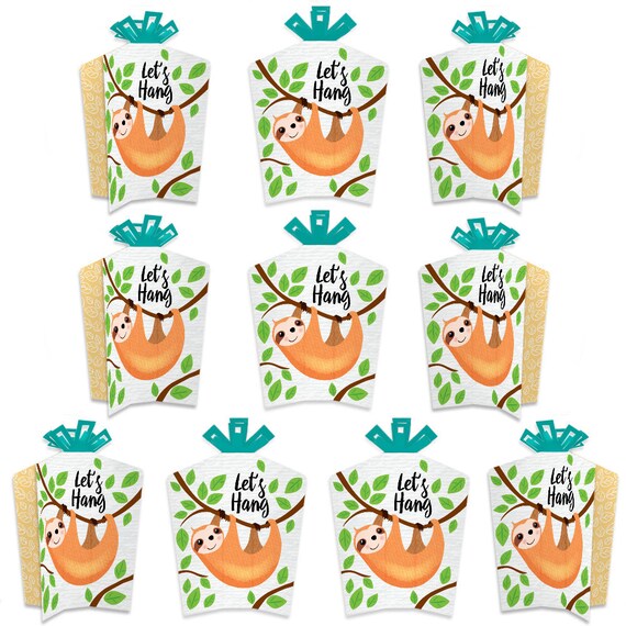 Let’s Hang - Sloth - Table Decorations - Baby Shower or Birthday Party ...
