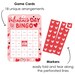 Happy Valentines Day Bingo Cards and Markers Valentine Hearts Party ...