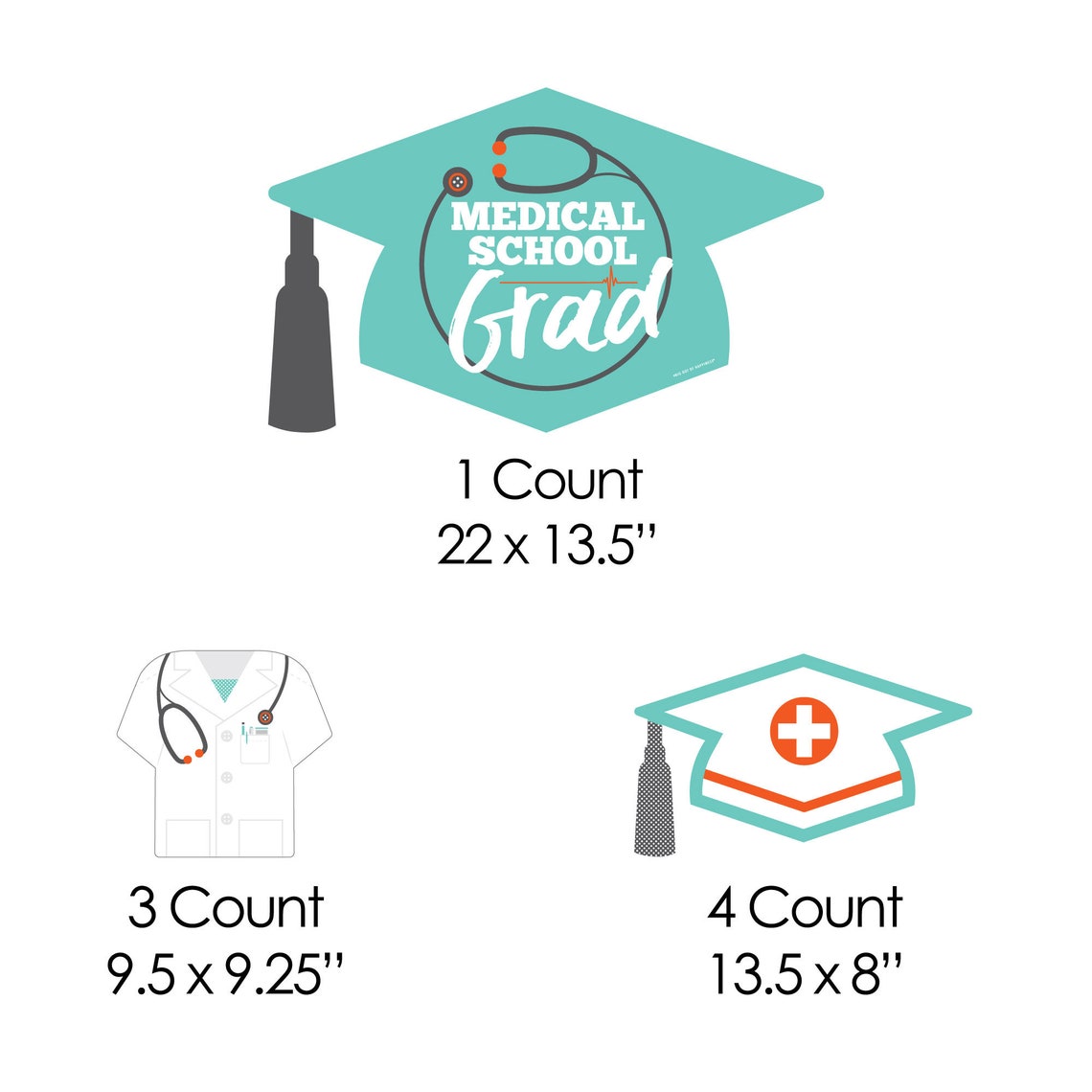 Medical School Grad Yard Sign and Outdoor Lawn Decorations | Etsy