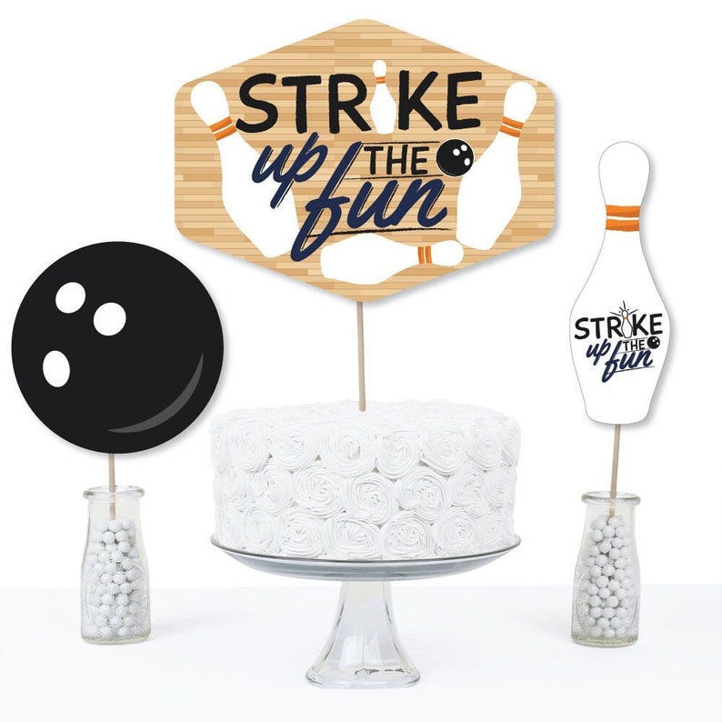 Strike up the Fun - Bowling - Centerpiece Sticks - Bowling Baby Shower ...