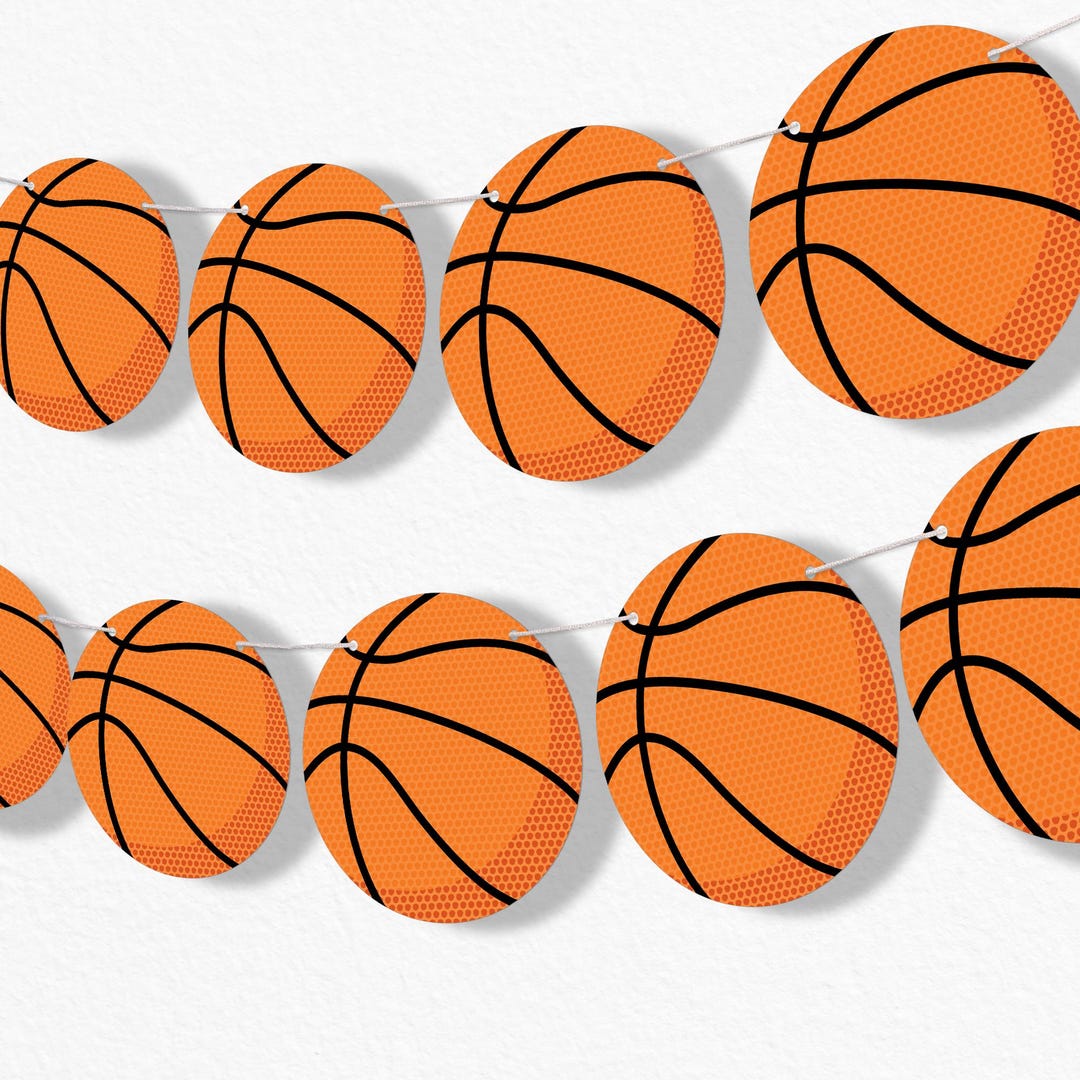 Basketball Garland Banner, Sports Birthday Party or Baby Shower ...