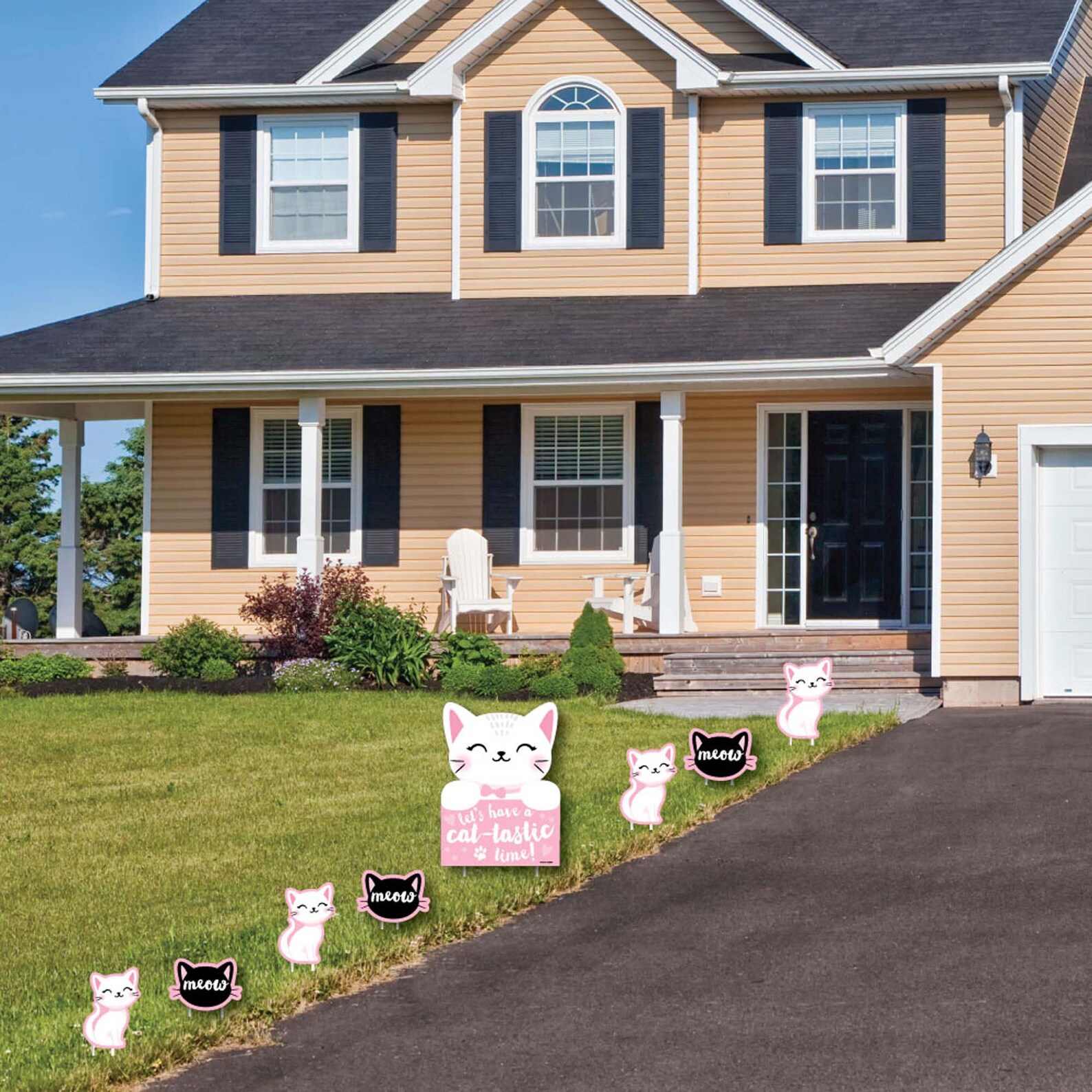 Purr-fect Kitty Cat - Yard Sign and Outdoor Lawn Decorations - Kitten ...