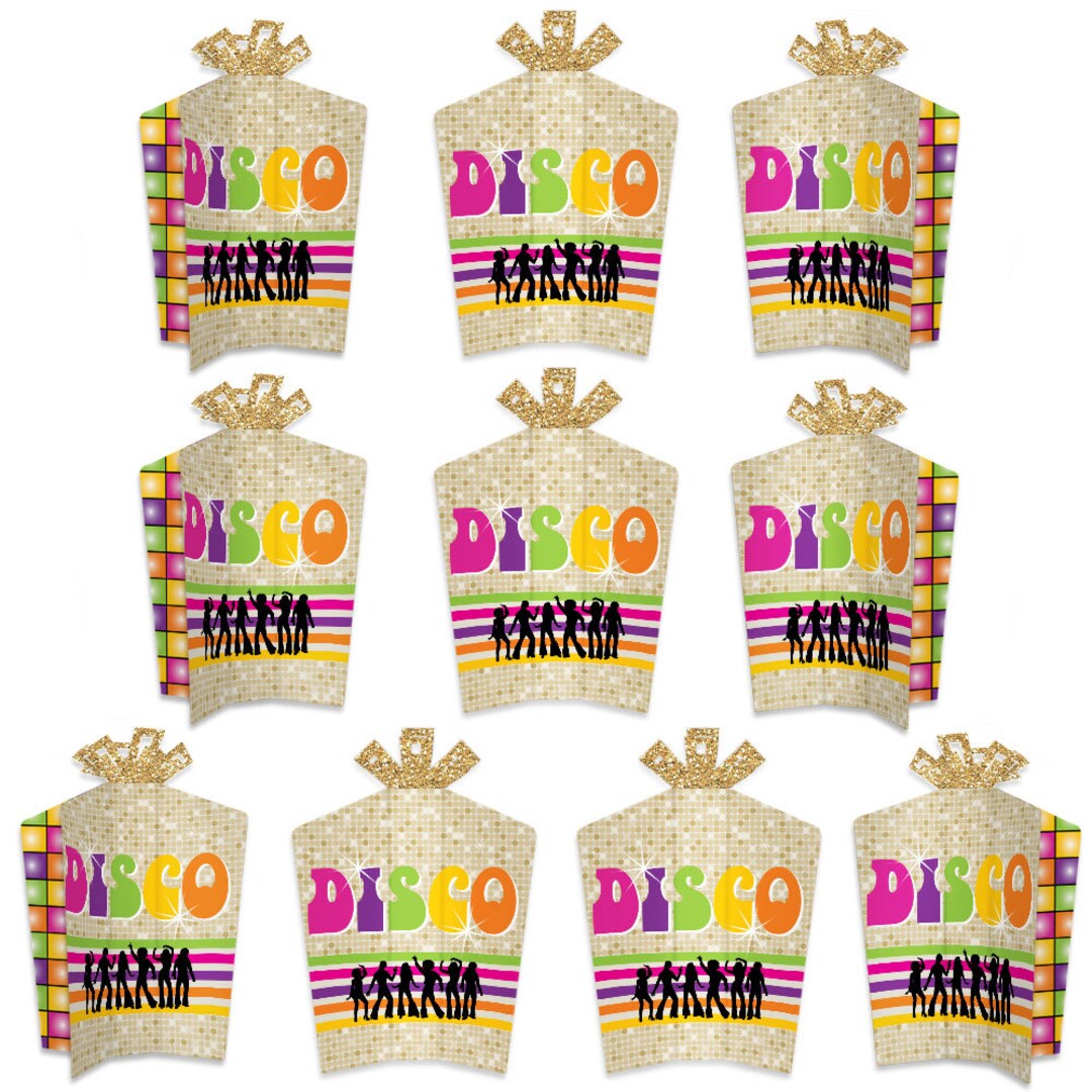 70’s Disco - Table Decorations - 1970s Disco Fever Party Fold and Flare ...