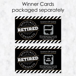Happy Retirement - Scratch off Game - Funny Retirement Game Cards ...