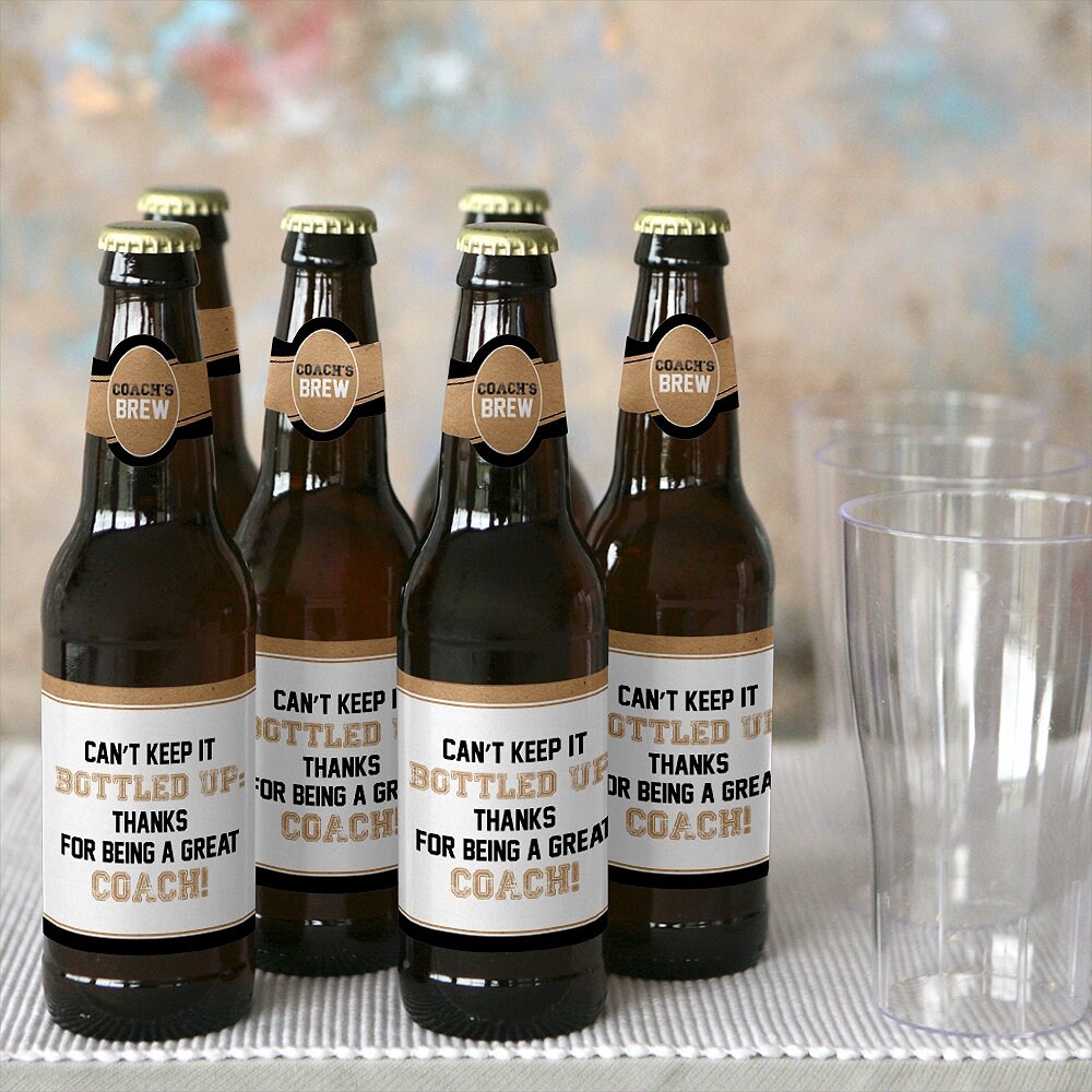 Coach Appreciation Beer Labels - Christmas Gift - Coach Last Day of ...