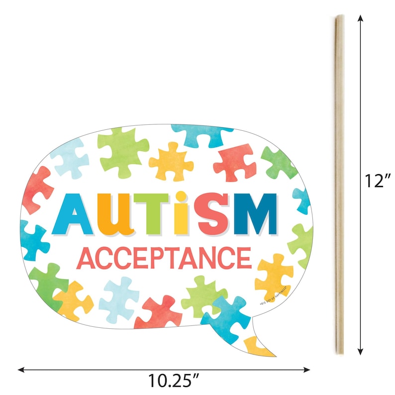 Autism Acceptance Photo Booth Props Kit - 10 Piece - Etsy